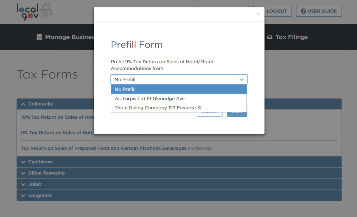 Localgov Frequently Asked Questions | Tax & Fee Filers