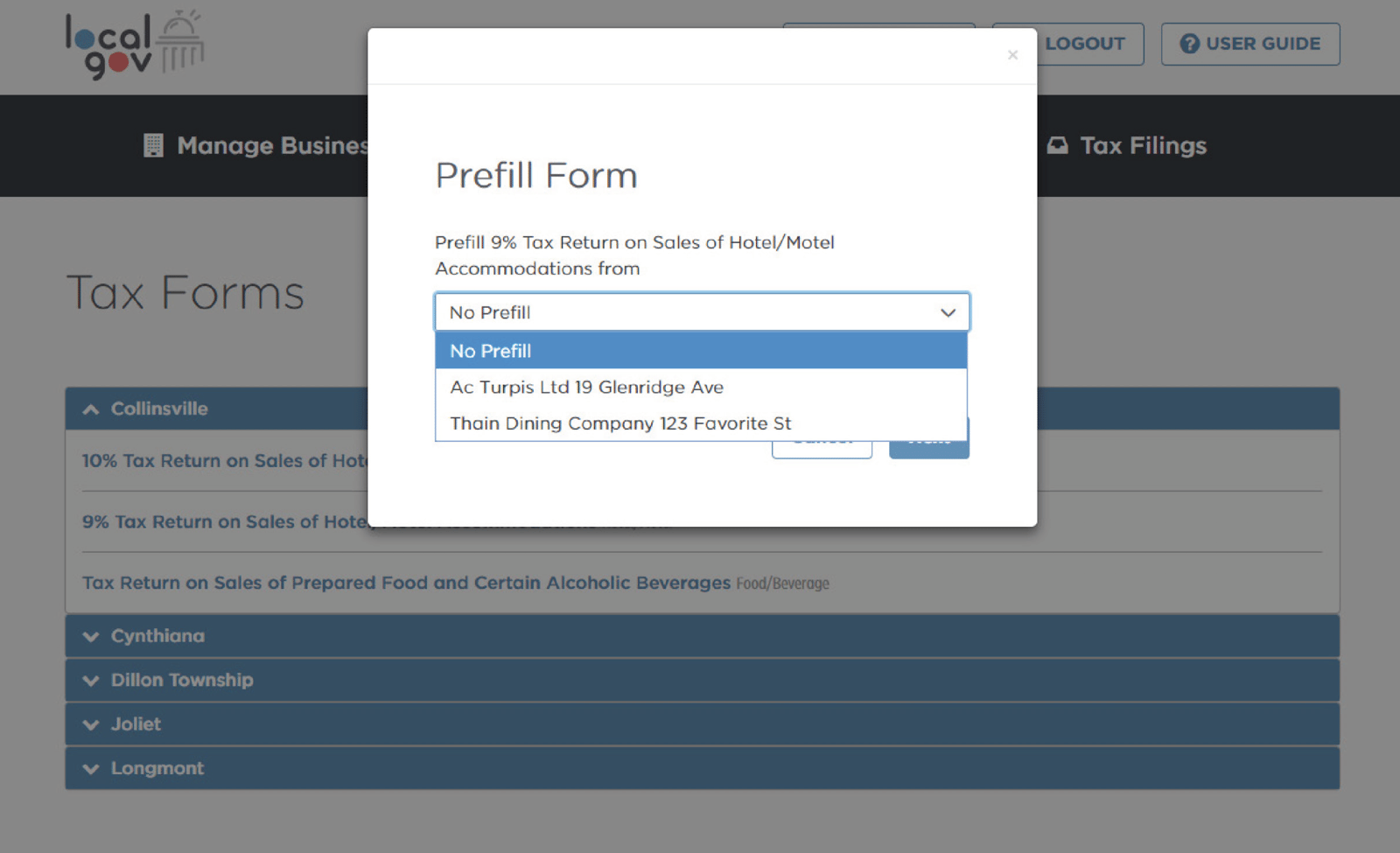 Localgov Frequently Asked Questions | Tax & Fee Filers